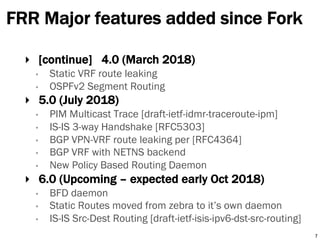 FRRouting Overview and Current Status | PPT