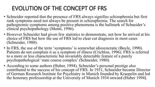 First rank symptoms of schizophrenia | PPTX