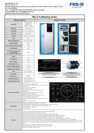 FRS-G Plasma Air Disinfection purifiers Specification 2022.pdf
