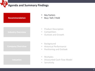 Financial Valuation & Stock Recommendation Case Project | PPT | Free ...