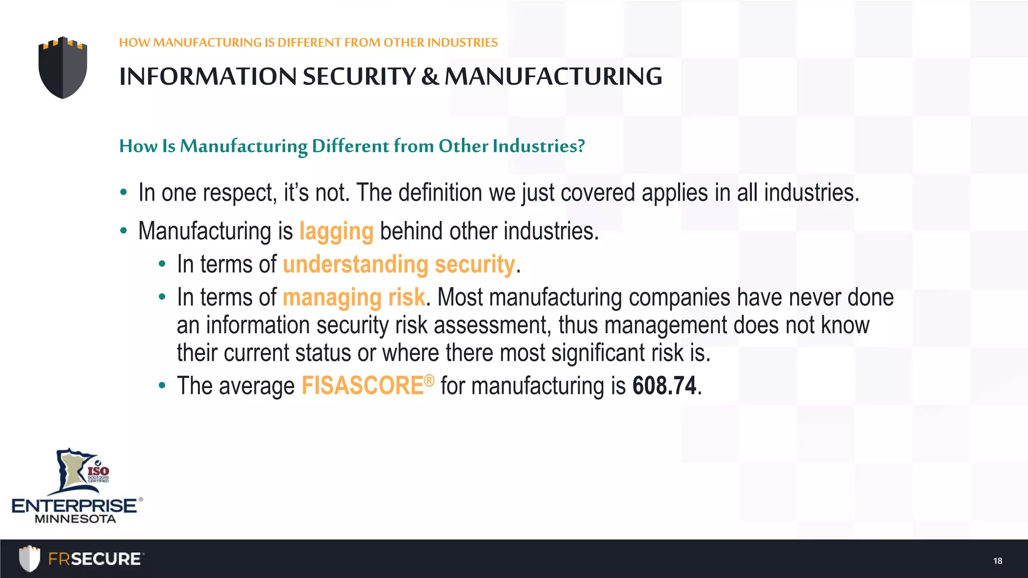 Information Security & Manufacturing | PPTX