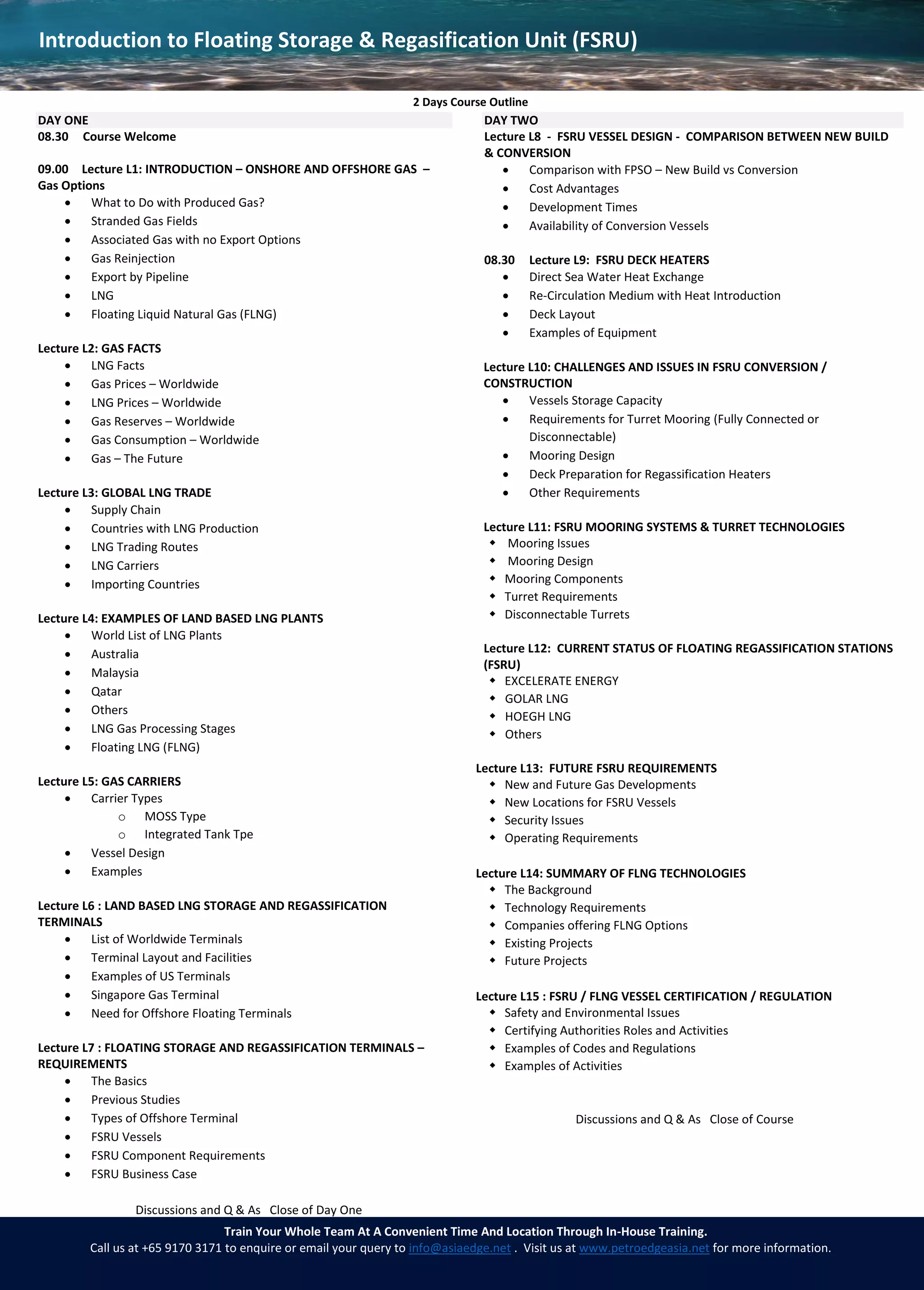 Introduction to Floating Storage & Regasification Unit (FSRU) | PDF