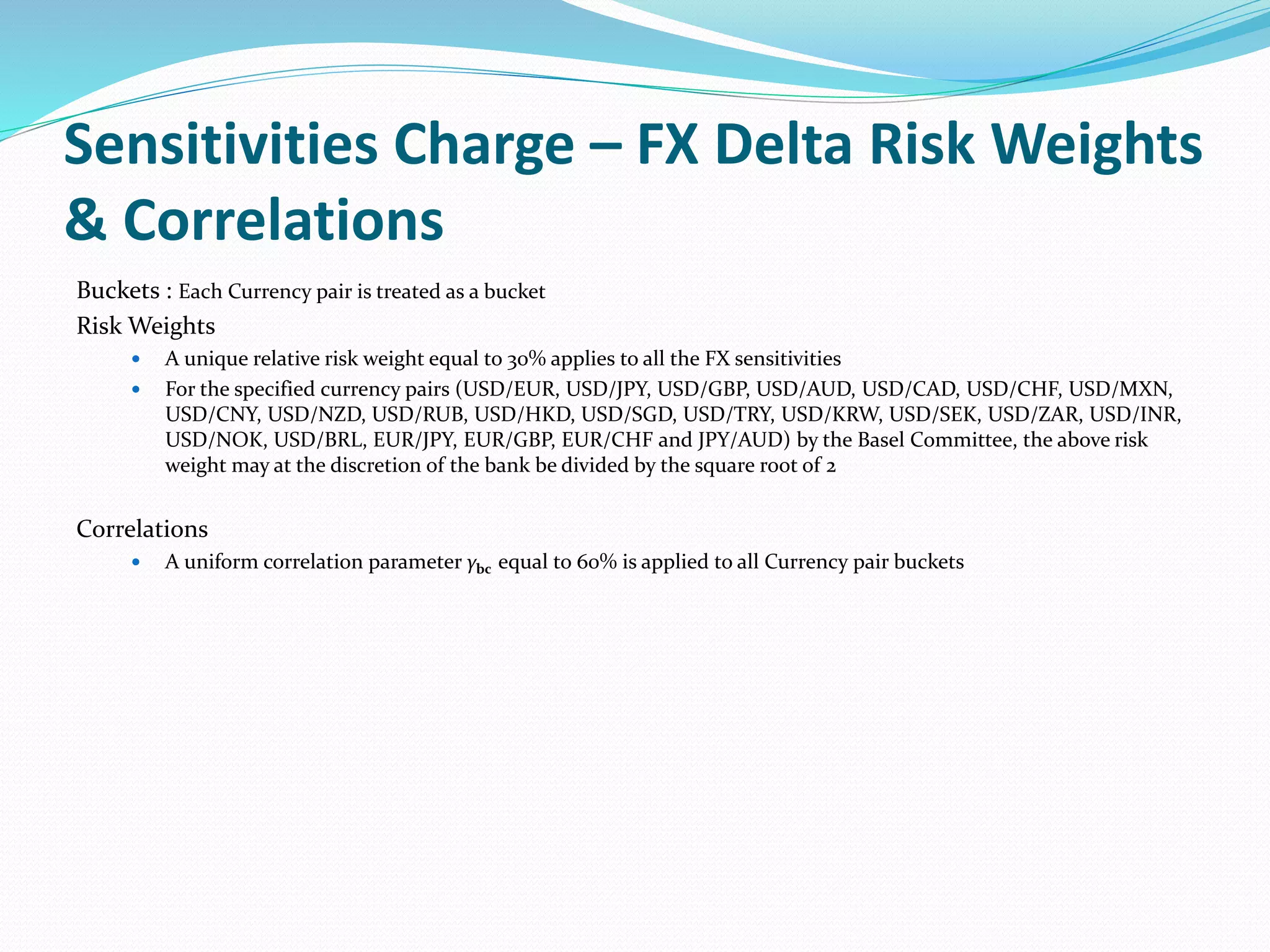 FRTB - Market Risk Capital Charge Calculation | PPTX