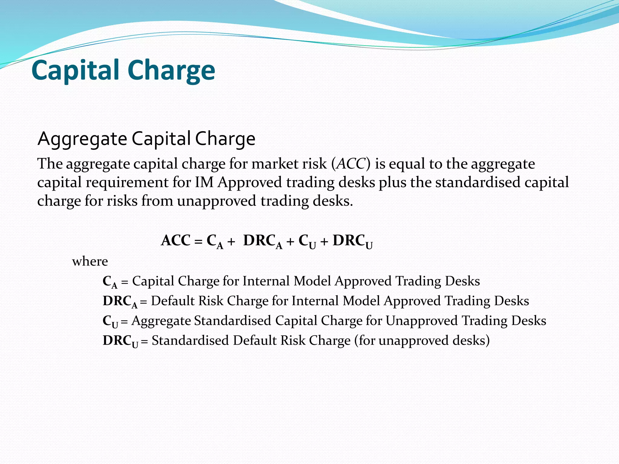FRTB - Market Risk Capital Charge Calculation | PPTX