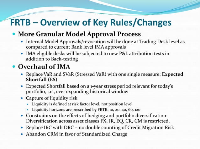 FRTB - Market Risk Capital Charge Calculation | PPTX | Stocks and Bonds ...