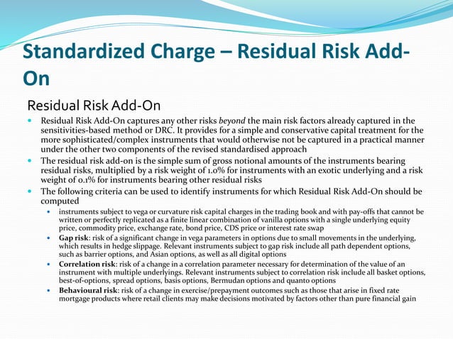 FRTB - Market Risk Capital Charge Calculation | PPTX | Stocks and Bonds ...