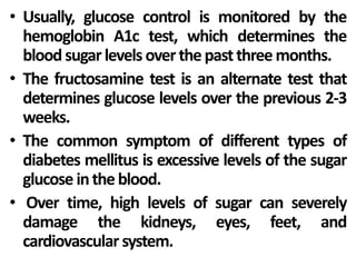 Fructosamine and hg a1c | PPTX