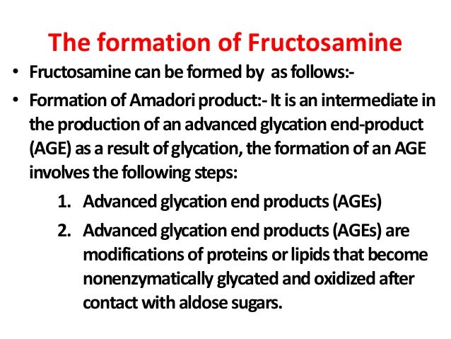 Fructosamine and hg a1c