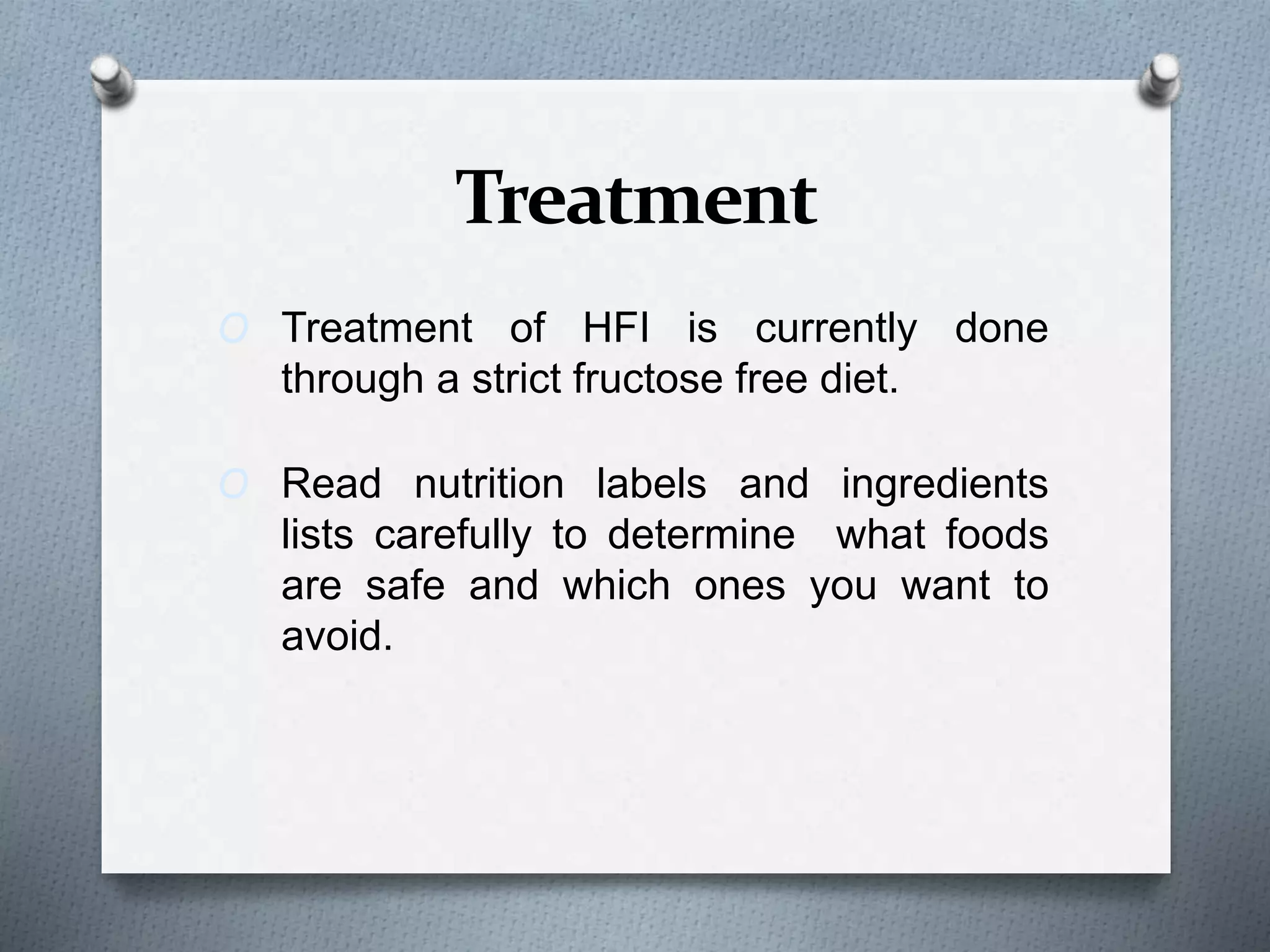 Fructose intolerance and Clinical diagnosis | PPTX