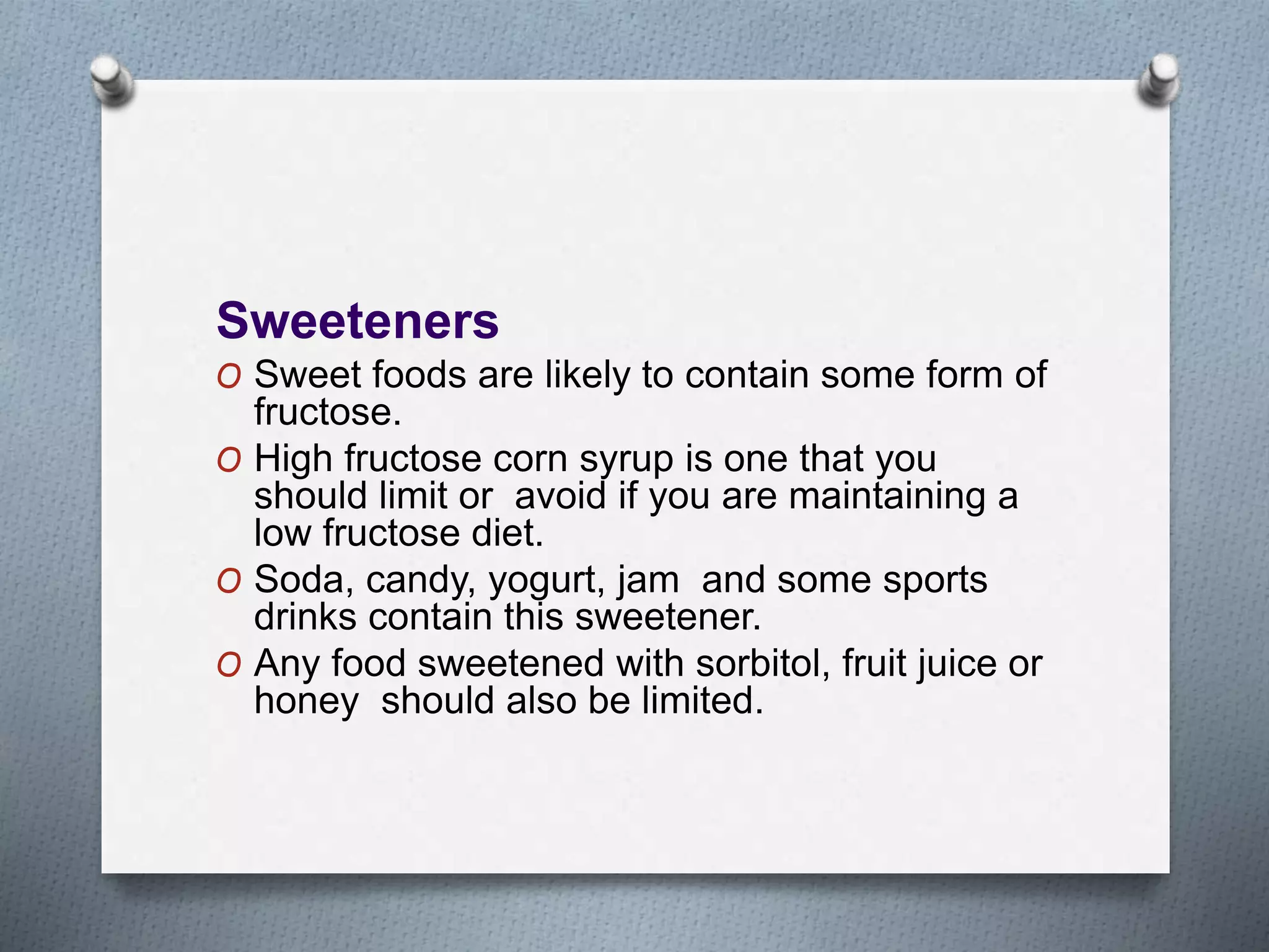 Fructose intolerance and Clinical diagnosis | PPTX