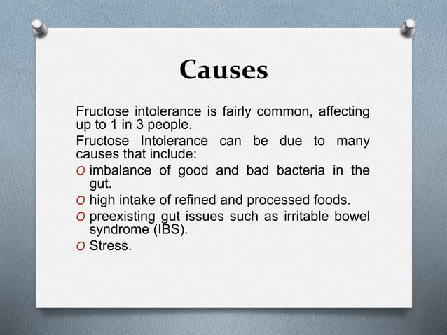 Fructose intolerance and Clinical diagnosis | PPTX | Digestive ...