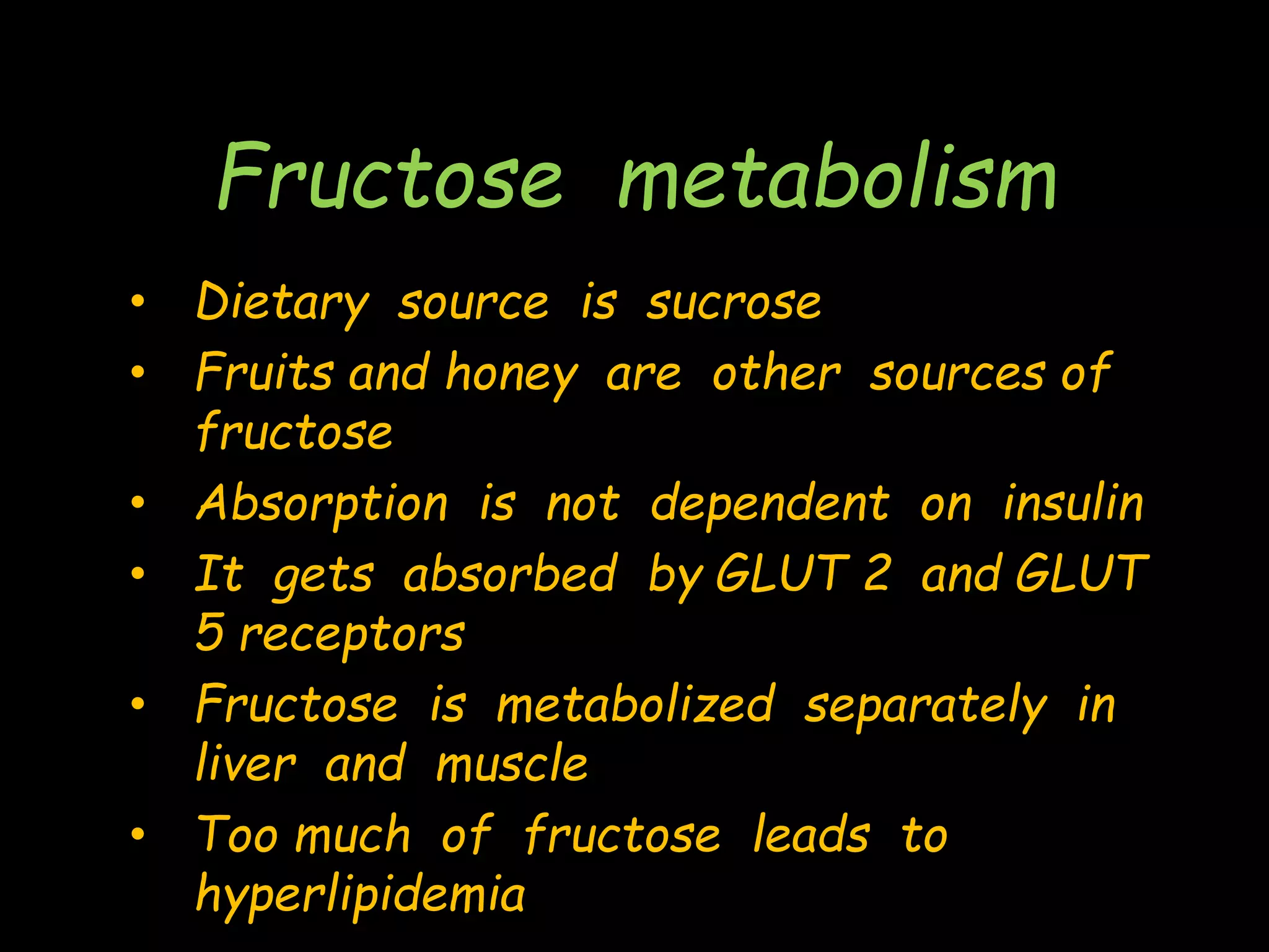 Fructose metabolism | PPTX
