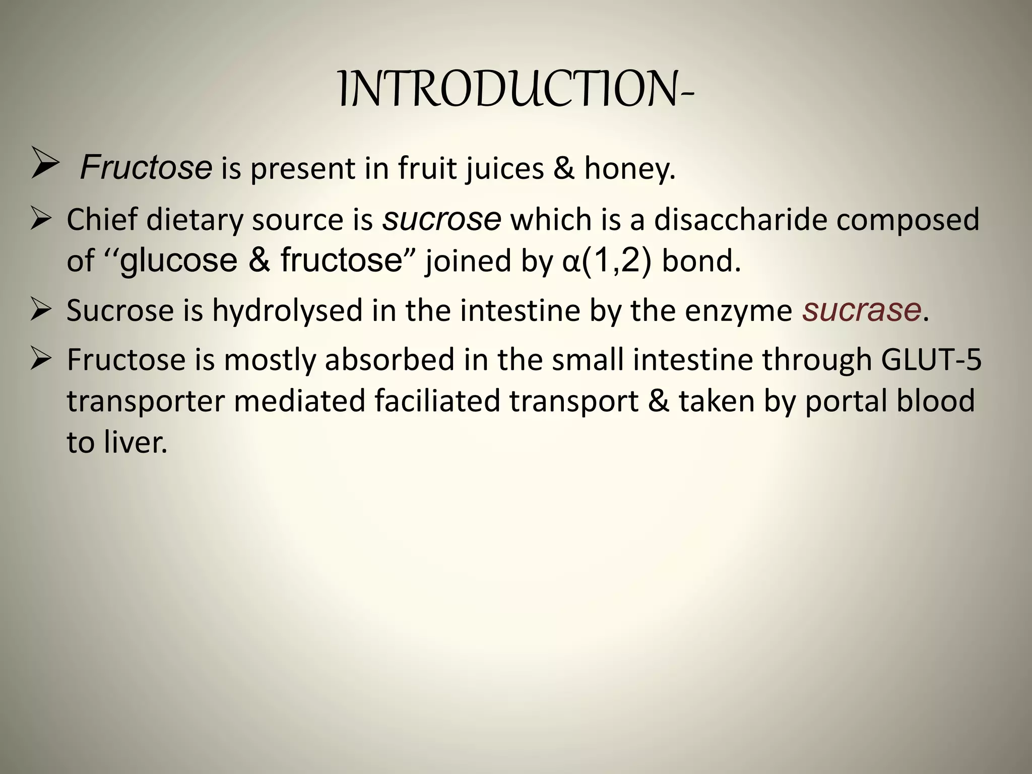 Fructose Metabolism In Liver | PPTX