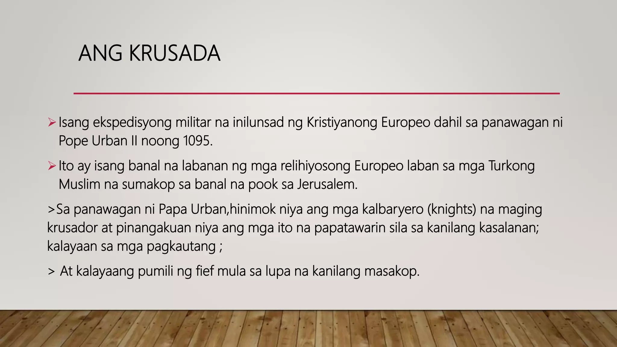 ang krusada | PPTX