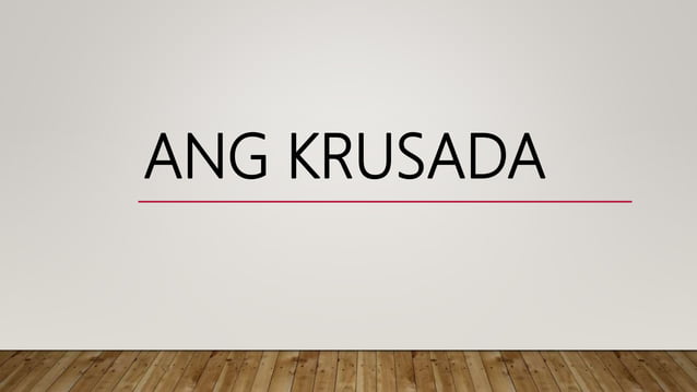 ang krusada | PPT