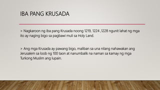 ang krusada | PPTX