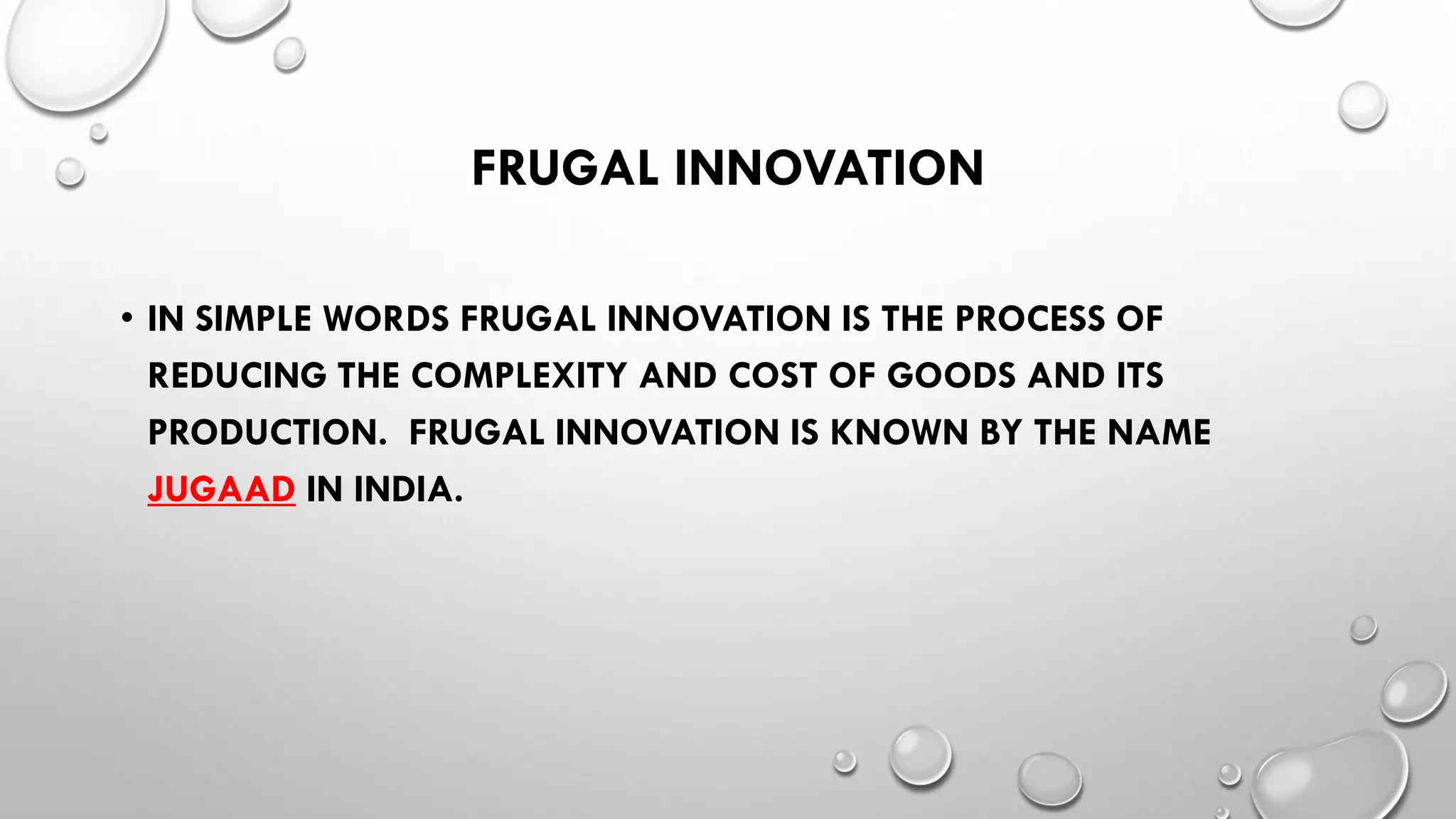 Frugal Innovation/ Jugad Innovation | PDF