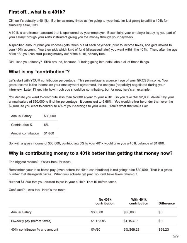 The Best Way to 401k: Helping You Understand Your 401k