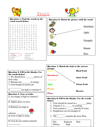 Fruit | DOC | Nutrition | Healthy Living