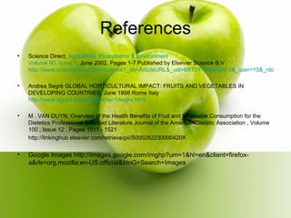 Fruit and-vegetable-production-in-the-world- | PPT