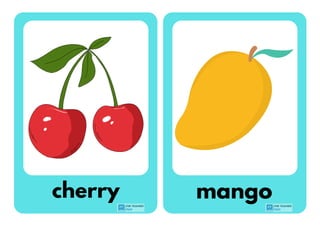 Fruit-Flashcards-FTF.pdf for kindergarten | PDF