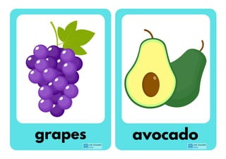 Fruit-Flashcards-FTF.pdf for kindergarten | PDF