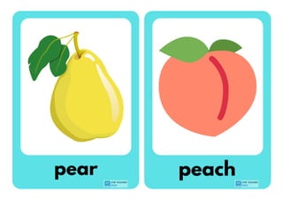 Fruit-Flashcards-FTF.pdf for kindergarten | PDF
