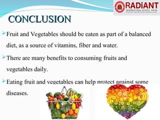 FRUIT AND VEGETABLE USES TO UTILITY FOR KNOWN | PPT
