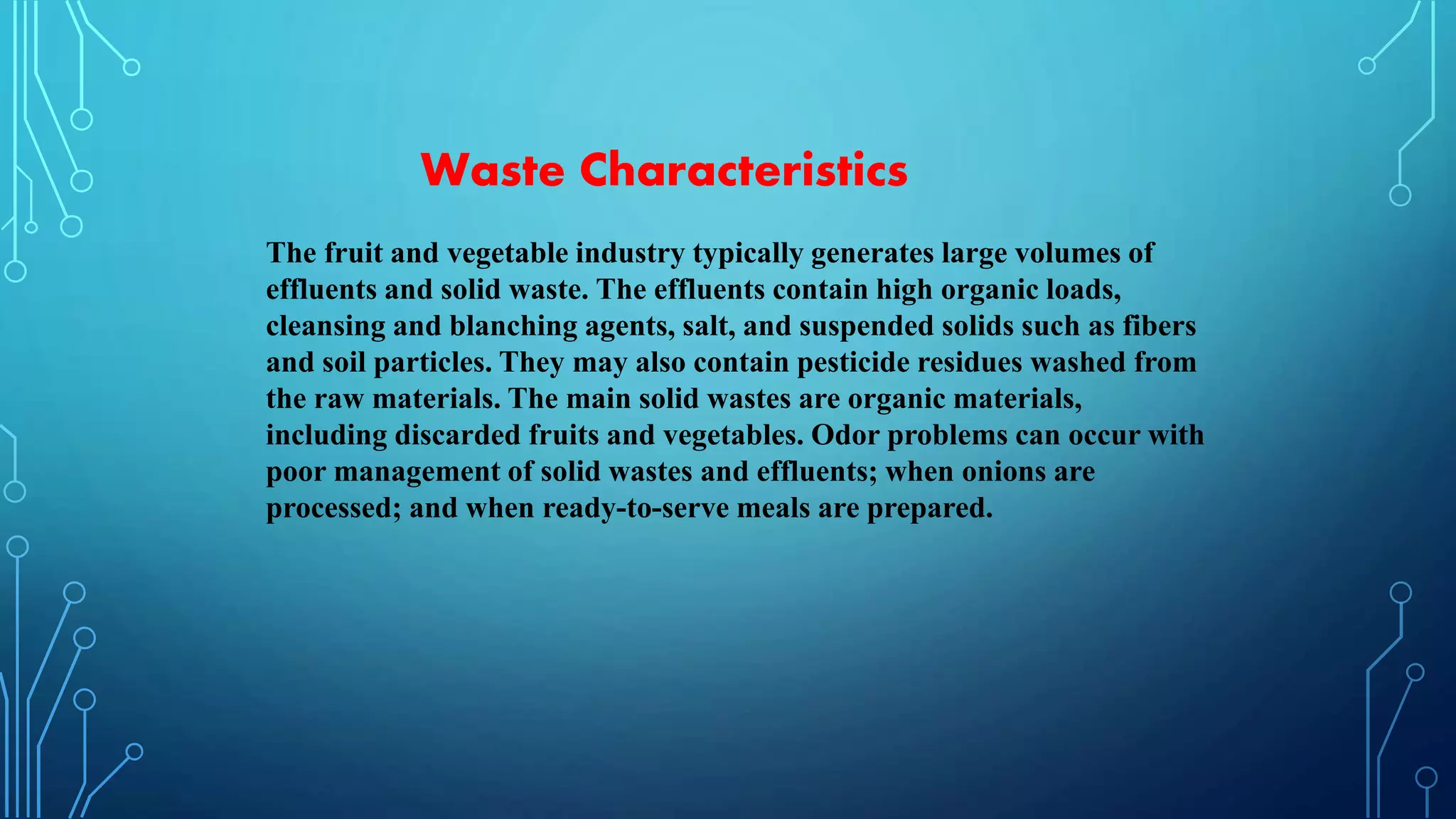 Fruit and vegetable processing | PPTX