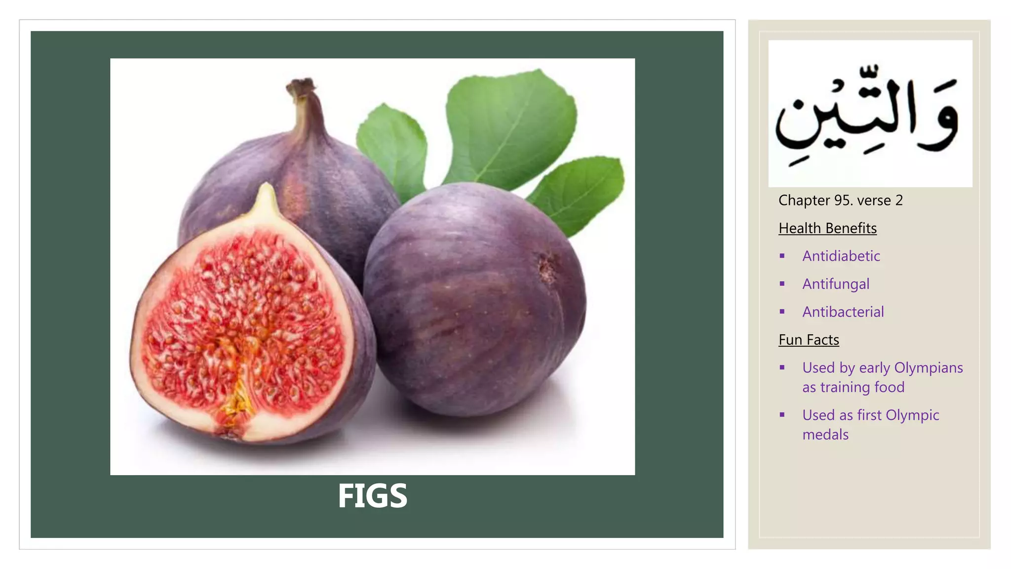 Fruit and Vegetables from the Holy Qur'an | PPTX