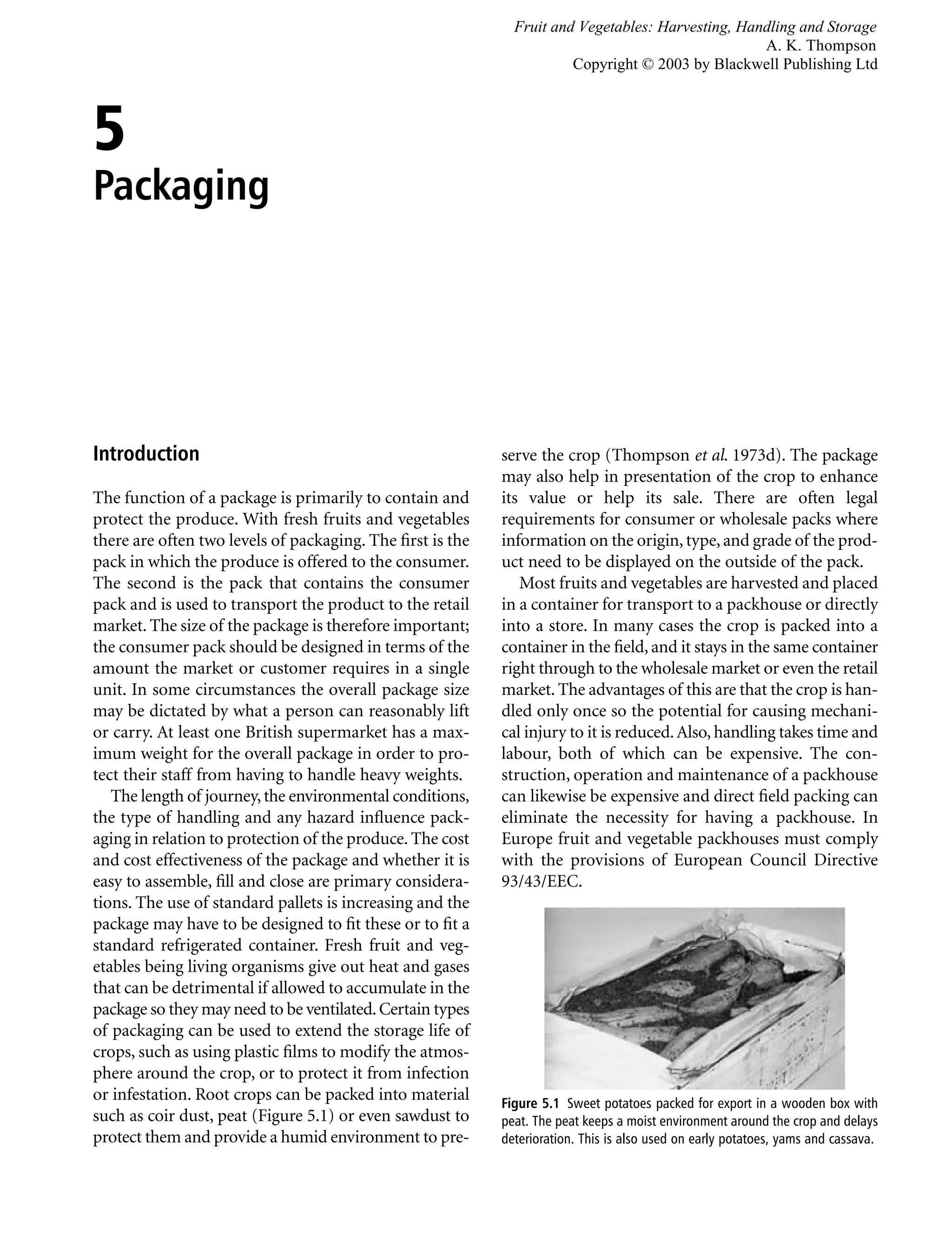 Fruit and vegetables Harvesting, Handling and Storage | PDF