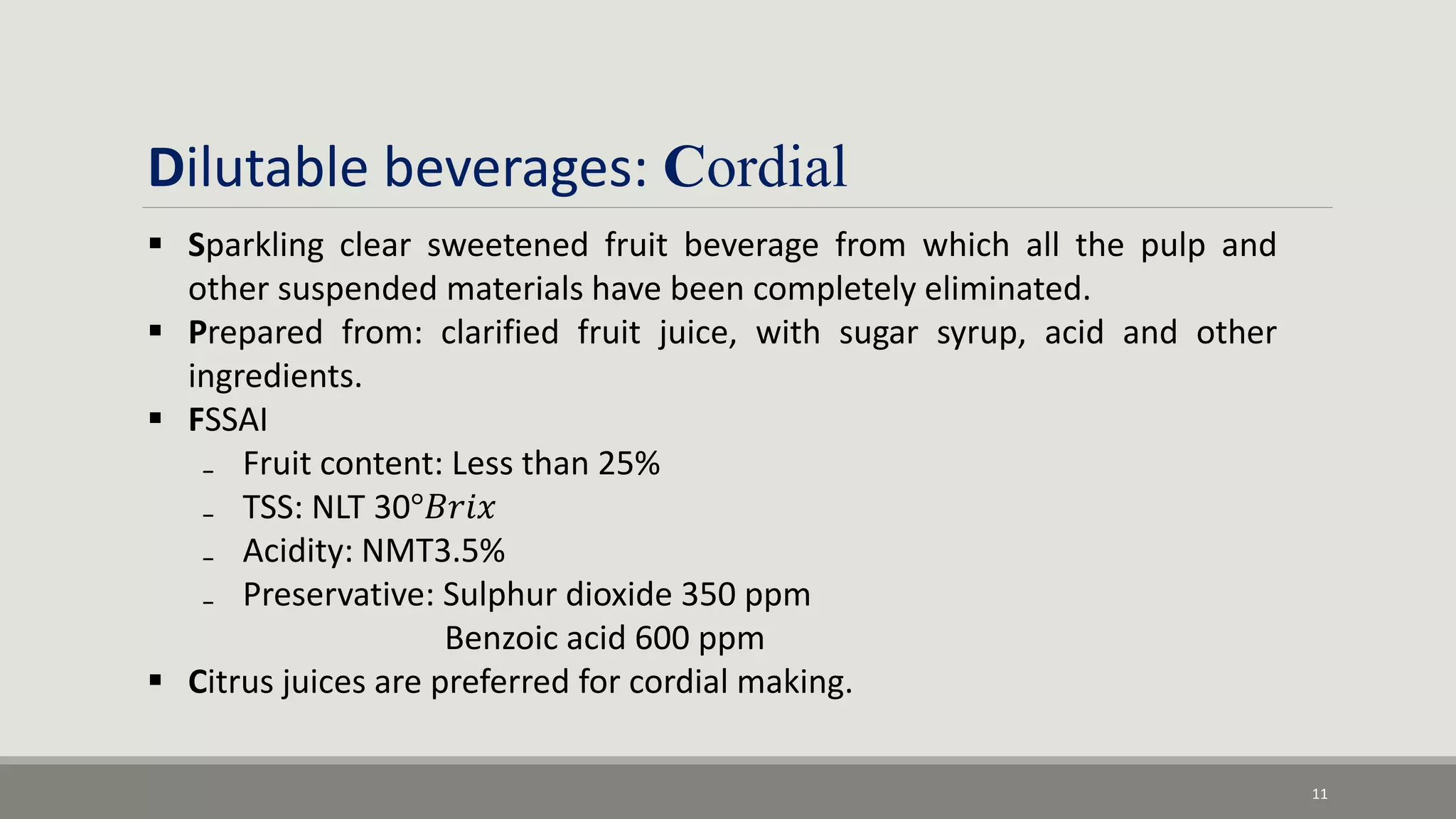 Fruit beverages and drinks | PPTX