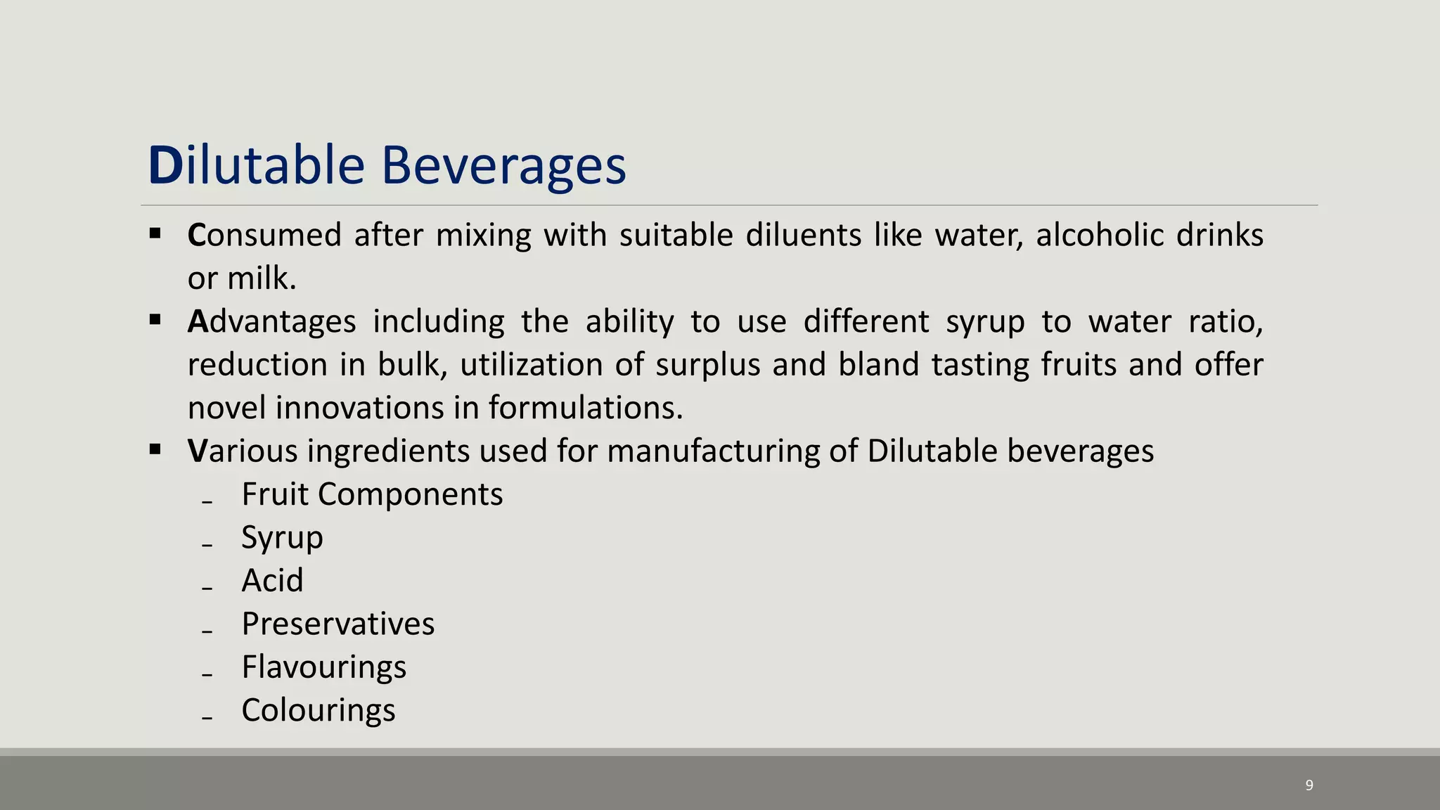 Fruit beverages and drinks | PPTX