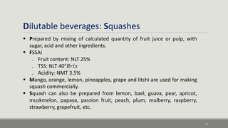 Fruit beverages and drinks | PPTX