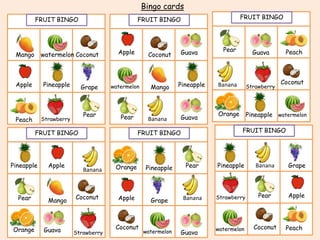 Fruit bingo | PPTX