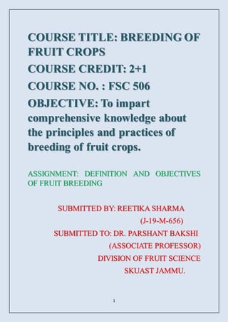 Fruit breeding 656 | DOCX