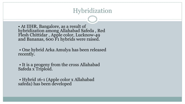 FRUIT BREEDING BY S SIMMY JAIN.pptx | Agriculture | Industries