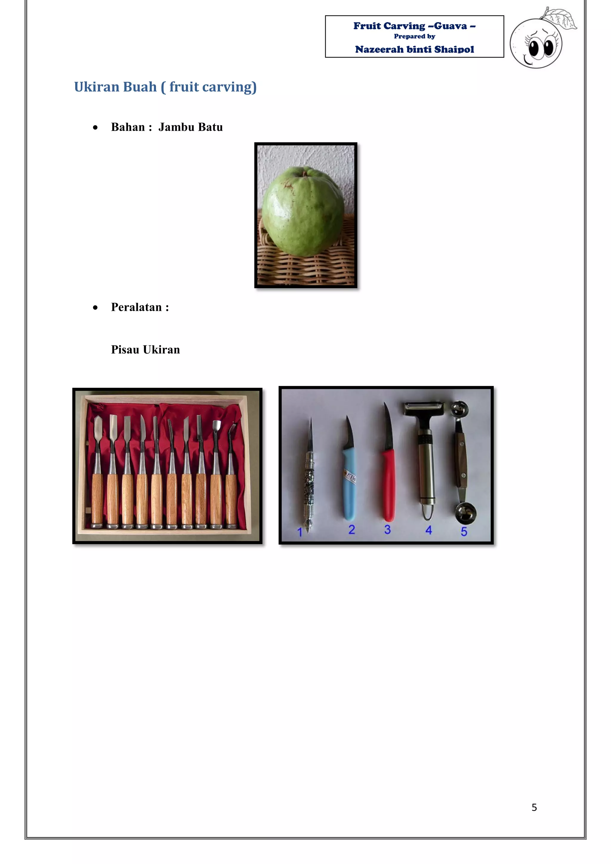 Fruit carving notes | PDF
