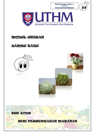 Fruit carving notes | PDF