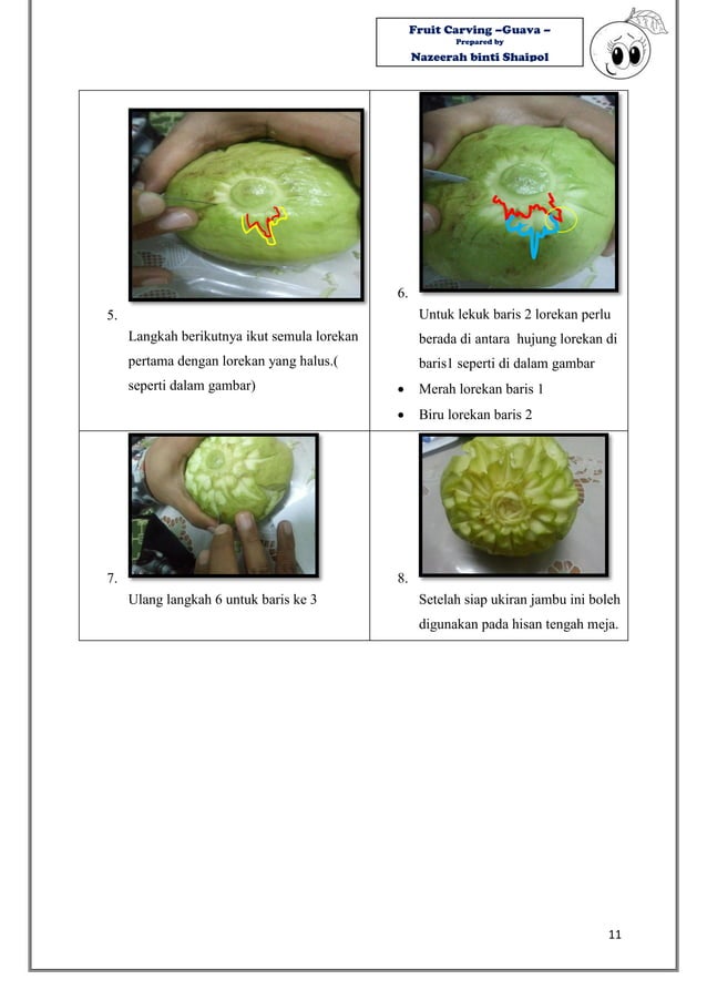 Fruit carving notes | PDF