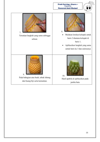 Fruit carving notes | PDF