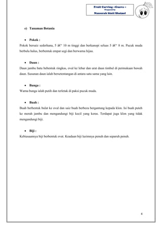 Fruit carving notes | PDF