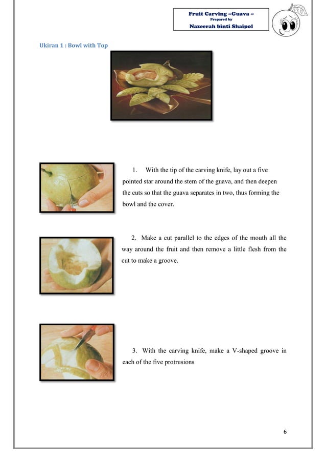 Fruit carving notes | PDF