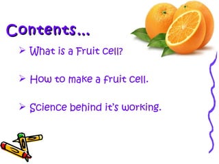 Fruit cell | PPT