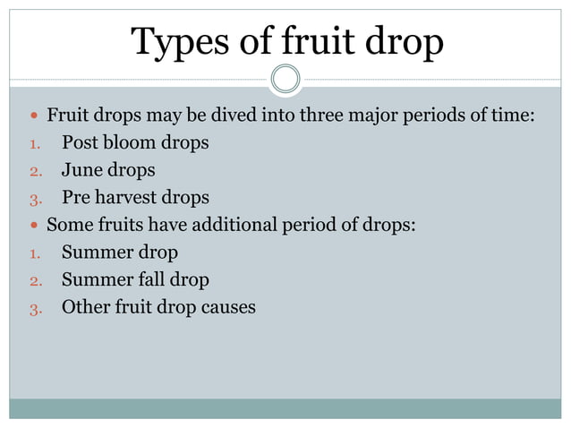 Fruit dropping | PPT