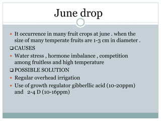 Fruit dropping | PPTX