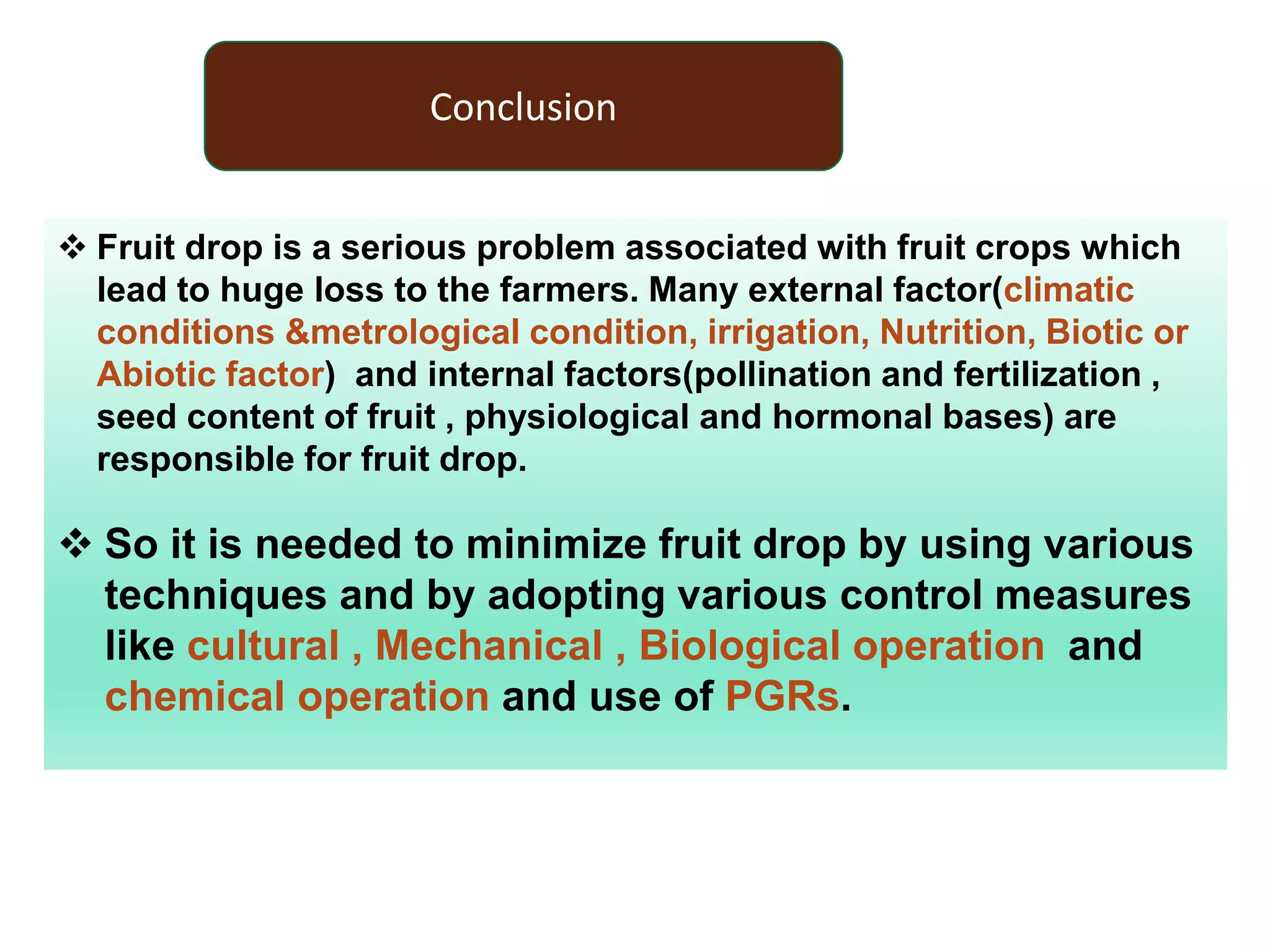 Fruit Drop in Horticulture Crops.pptx
