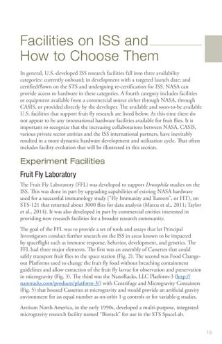 NASA A Researcher’s Guide to International Space Station : Fruit Fly ...