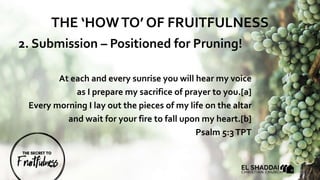 The Secret to Fruitfulness - 31 March - Michael Howard | PPT