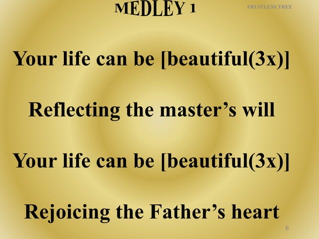 FRUITLESS TREE | PPT